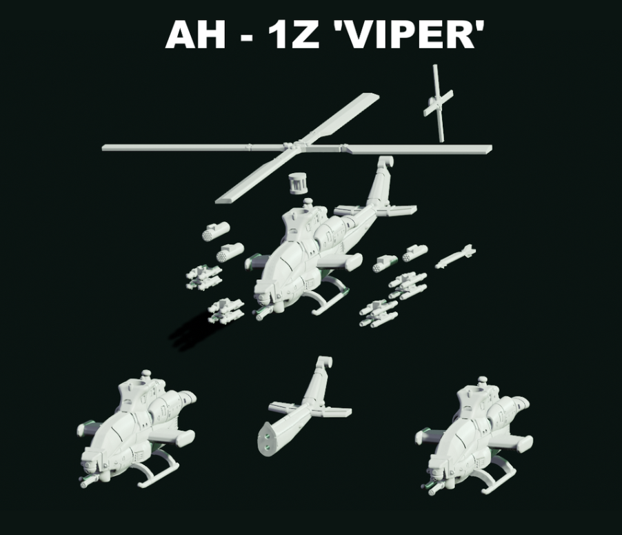 Modern Warfare AH-1Z "Viper" Assault Helicopter - 2 pack (Jason Miller ...