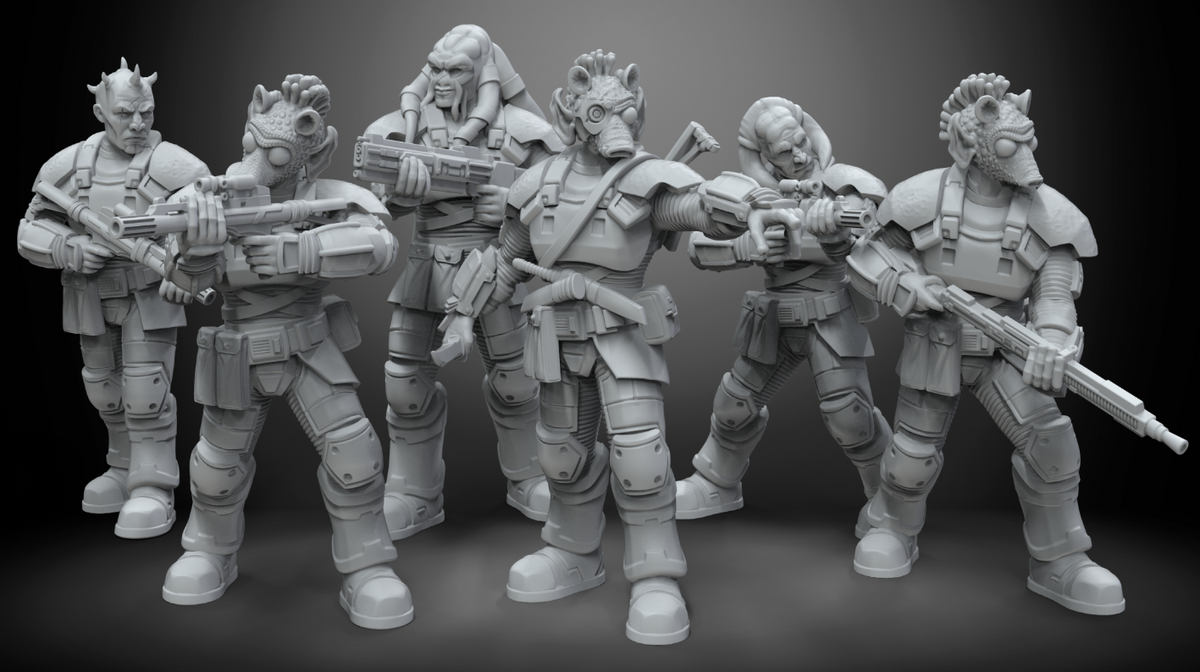 Armored Syndicate Soldiers Bundle (Legion) (Sci-Fi) (Black Remnant ...