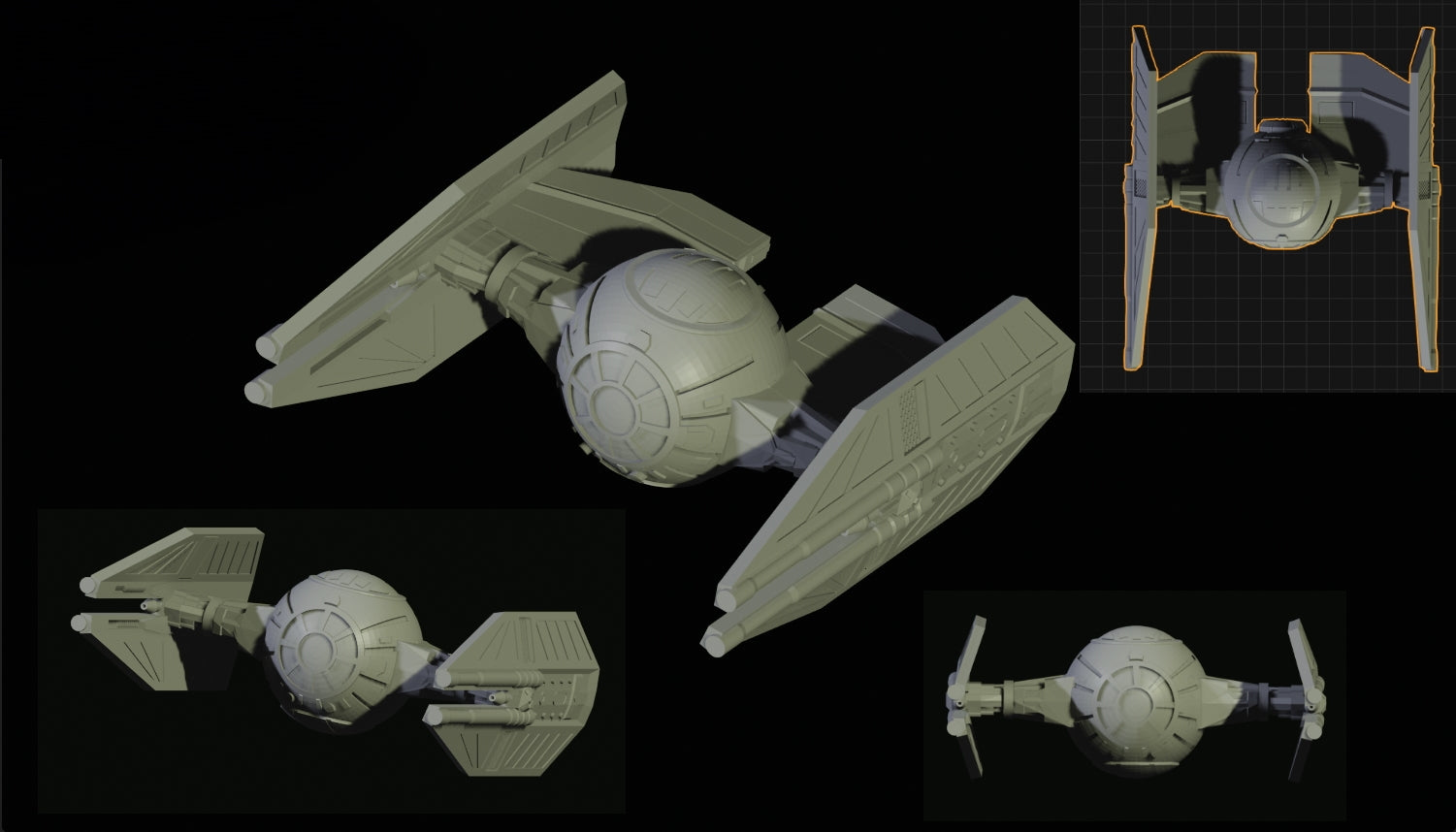 Sharp Wing Fighter (Legion) (Jason Miller Design) (SciFi) – Ham Solo 3D ...